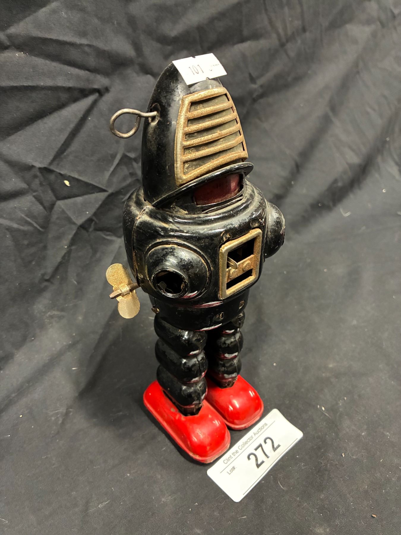 Vintage Robbie The Robot toy condition as seen 9"