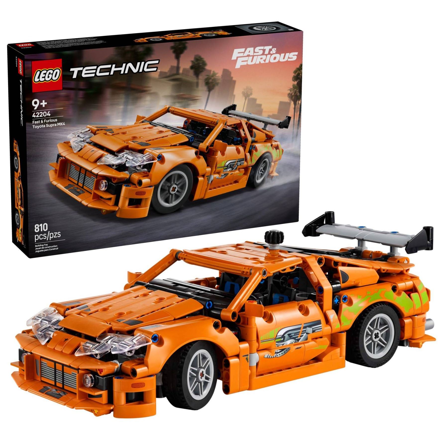 LEGO Technic Fast & Furious 42204: Toyota Supra MK4, 810 Pieces - A D ...