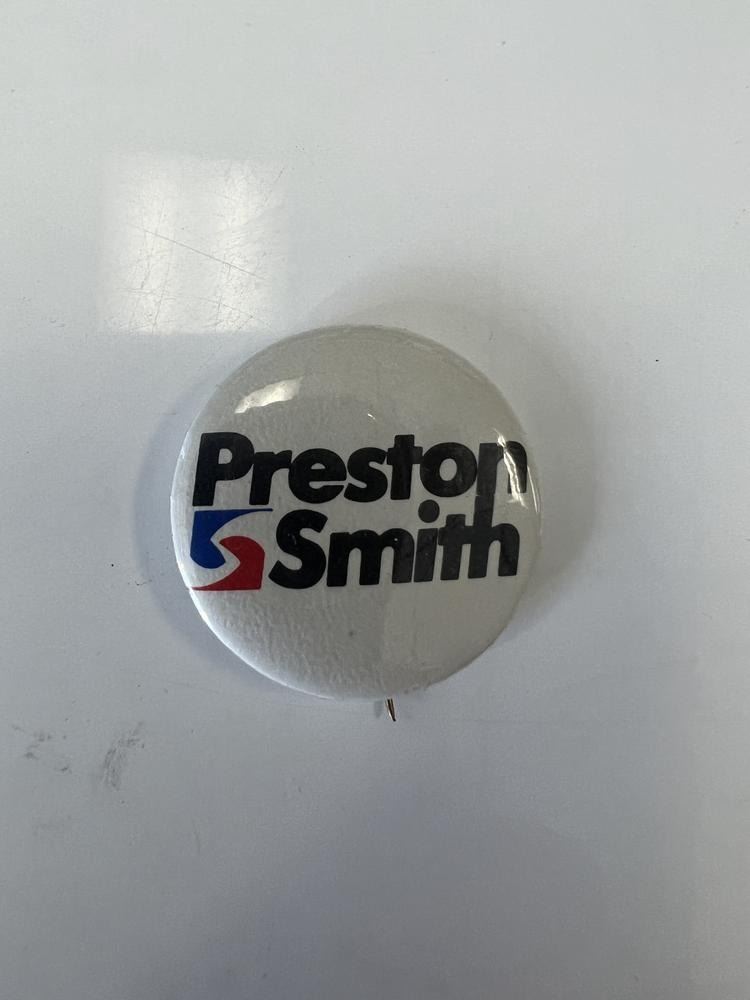 Preston Smith for Texas Governor campaign pin