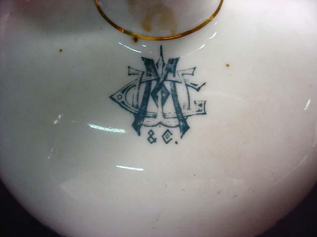 EARLY MEREDITH'S DIAMOND CLUB WHISKEY JUG / PORCEL