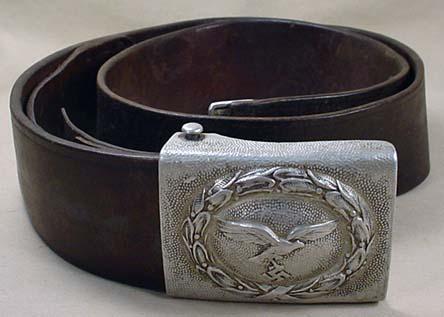 1939 WW2 GERMAN NAZI BELT BUCKLE W/ LEATHER BELT