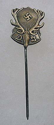 WW2 GERMAN NAZI HUNTING ASSOCIATION STICK PIN