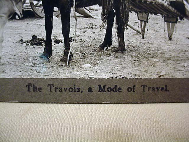 VINTAGE NATIVE AMERICAN INDIAN TRAVOIS PHOTO STERE