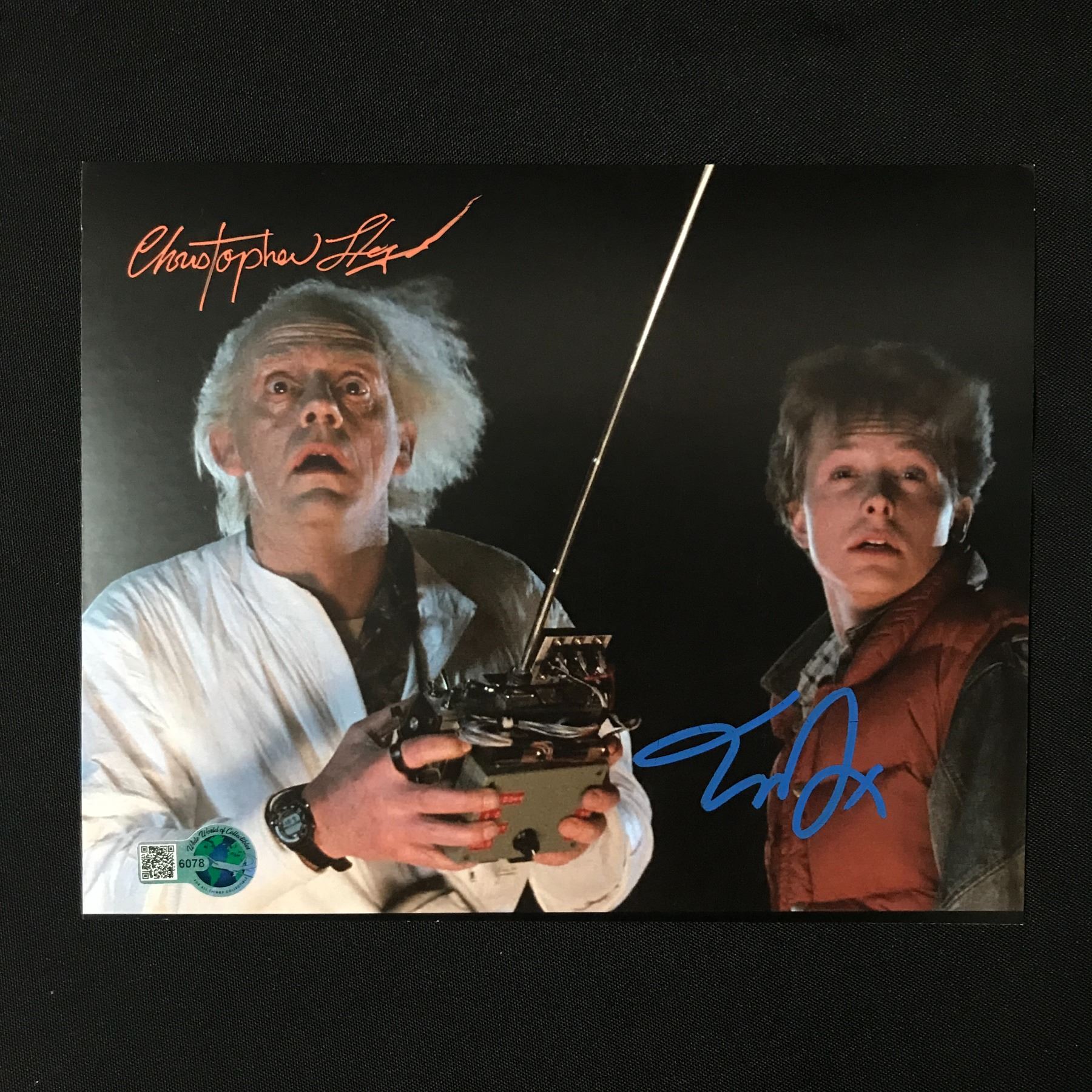 CHRISTOPHER LLOYD SIGNED DOC BROWN BACK TO THE FUTURE 8X10 - WWOC COA
