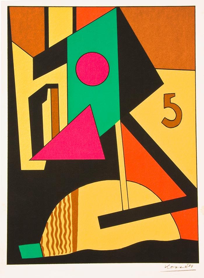 Geometric Composition (from Bildarchitecteur) By Lajos Kassak