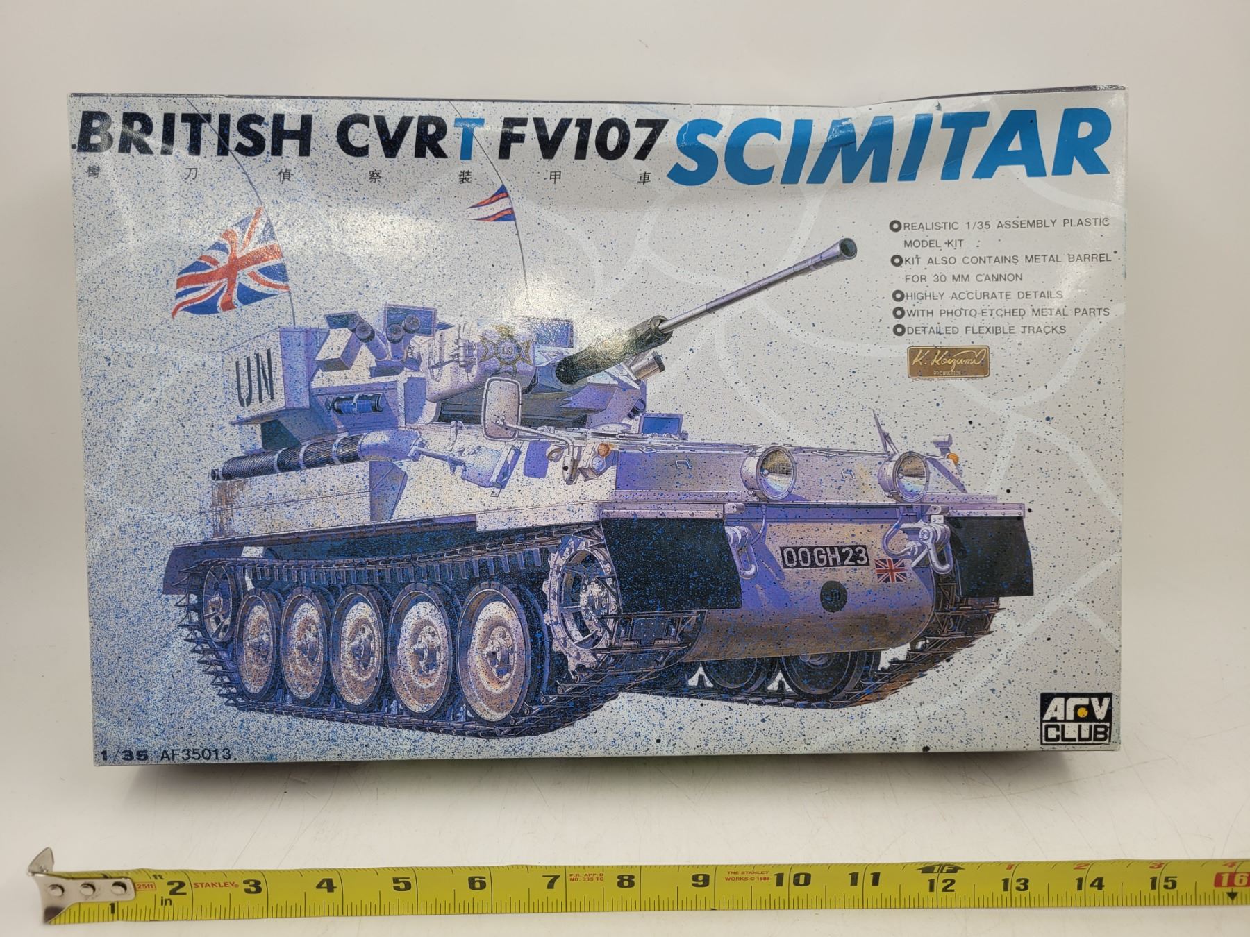 Unbuilt AFV Club British CVRT FV107 Scimitar 1/35 Scale Model Kit