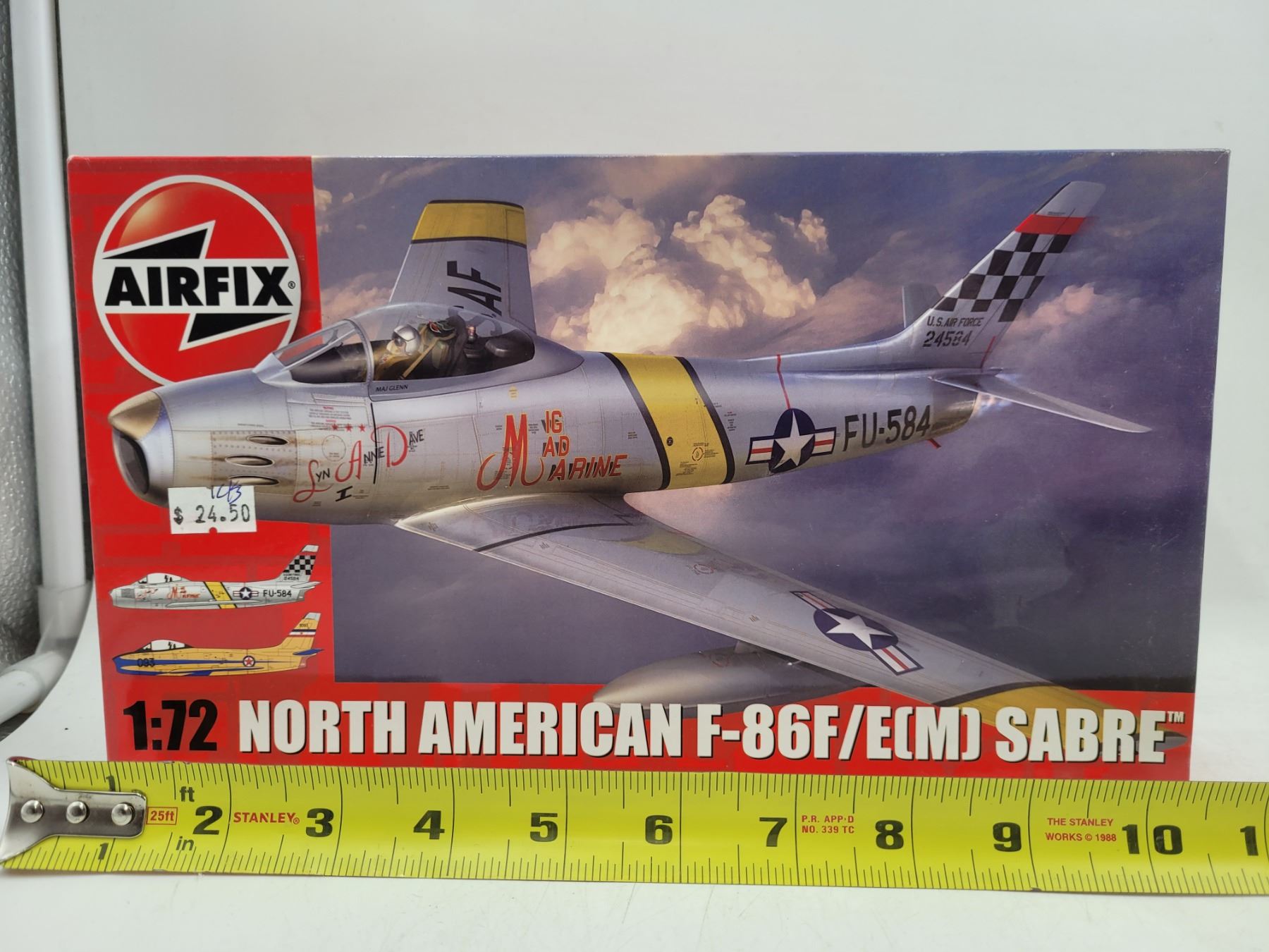 Unbuilt Airfix North American F-86F/E(M) Sabre 1:72 Scale Model Kit