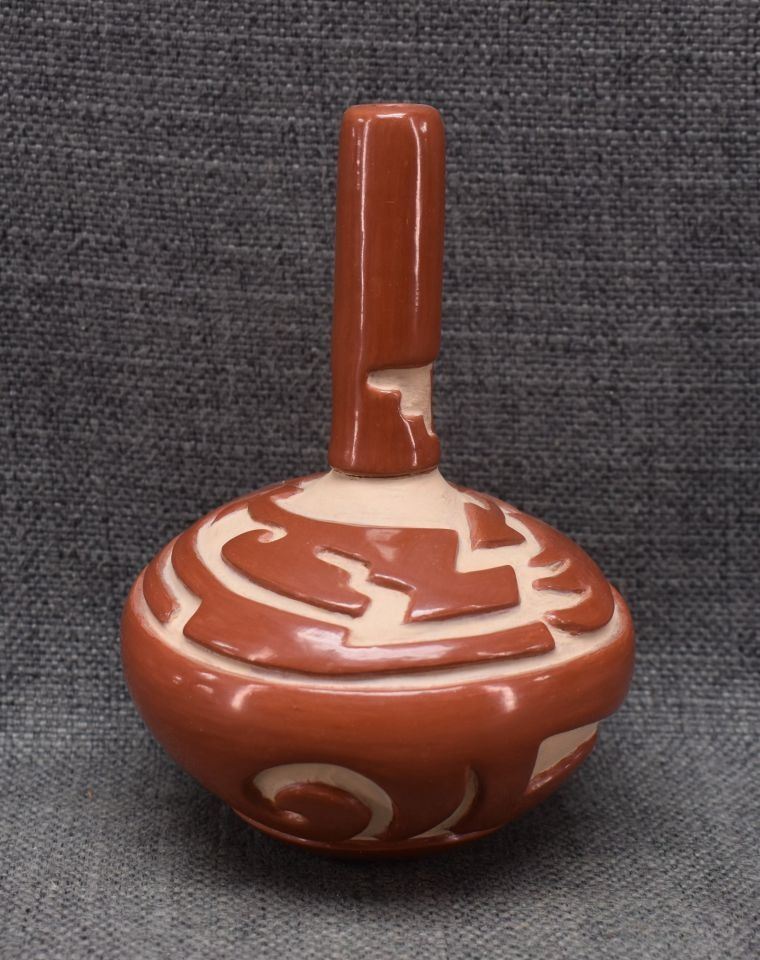 SANTA CLARA POTTERY VASE (LINDA CAIN)