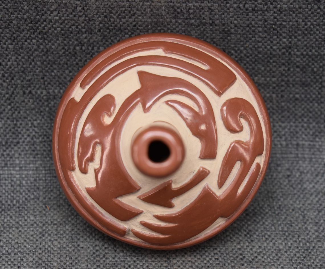SANTA CLARA POTTERY VASE (LINDA CAIN)