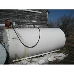 2009 2000 gal fuel tank, 2000 gal fuel tank with fil-rite pump pumped ...