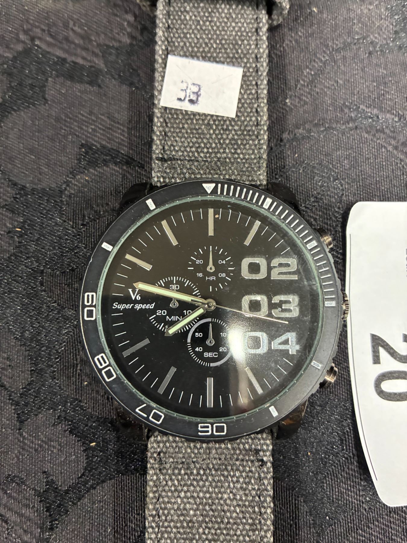 Nice military V6 Super Speed large quartz watch