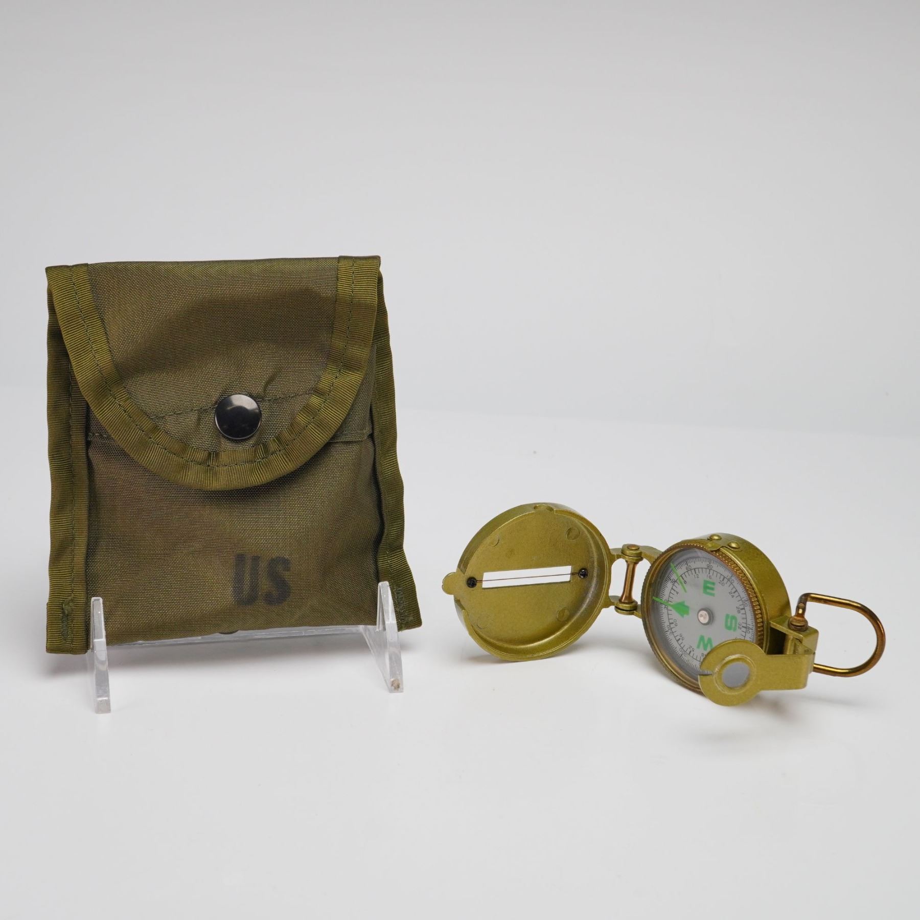US Military, Army and USMC, Lensatic Compass with US Military First Aid ...