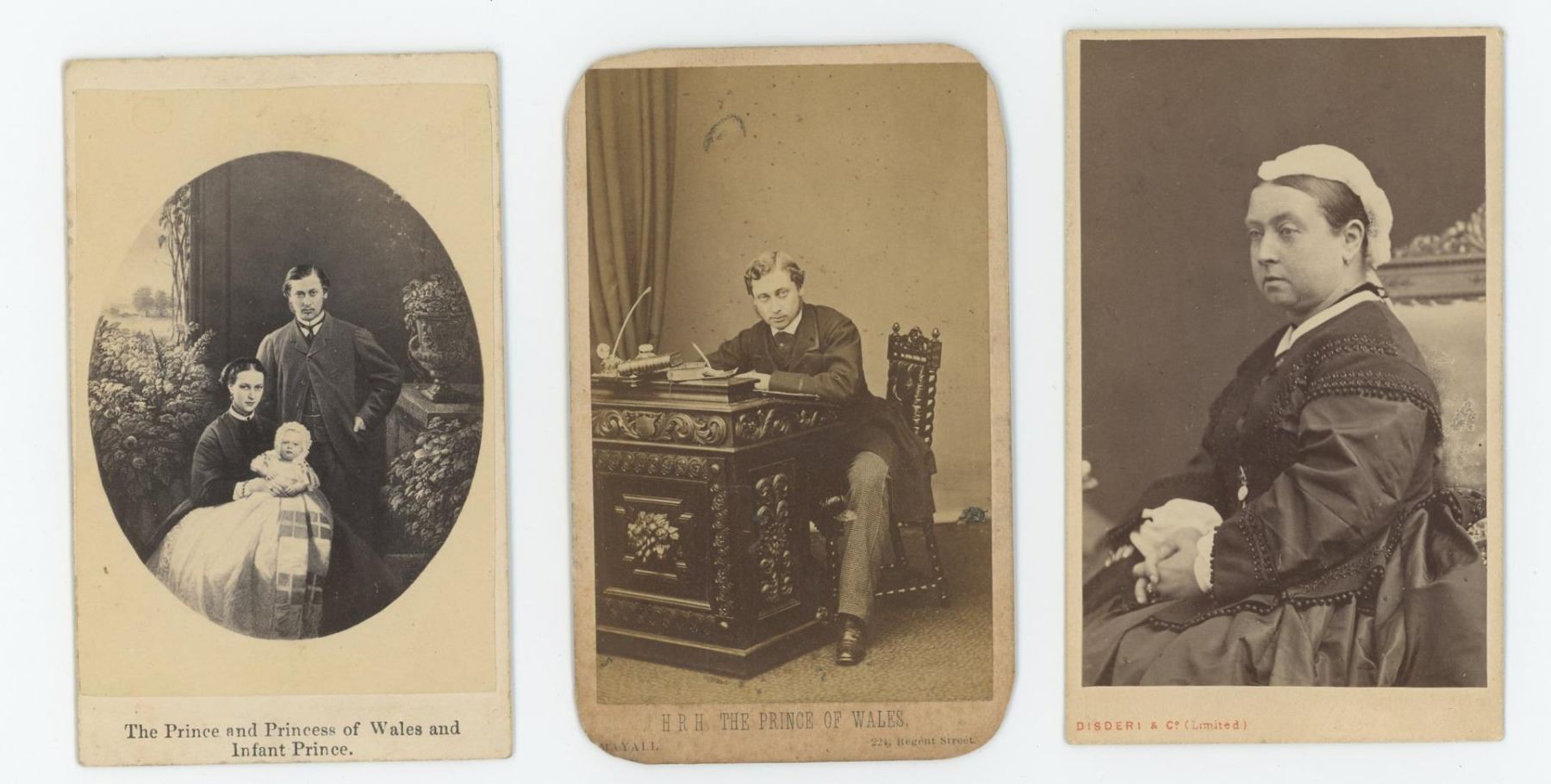 Prince of Wales Queen Victoria CDV Photos