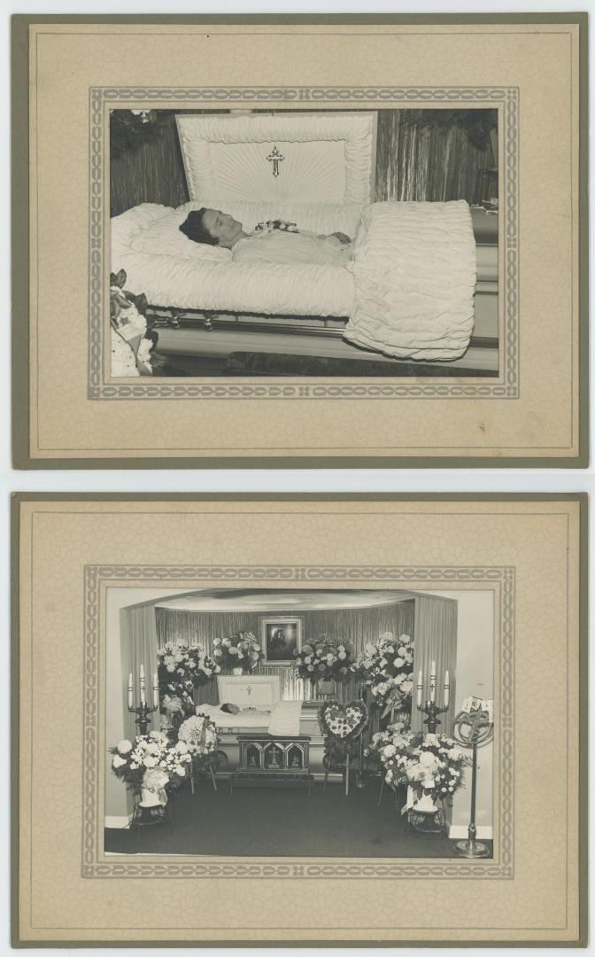 Post Mortem Wake Funeral Cabinet Card Photos