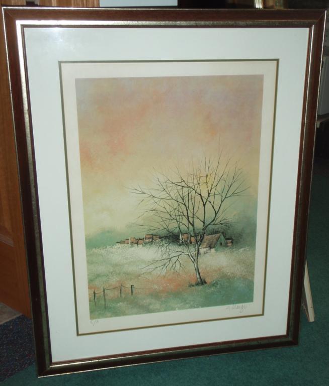 Village by Mangeri- Serigraph