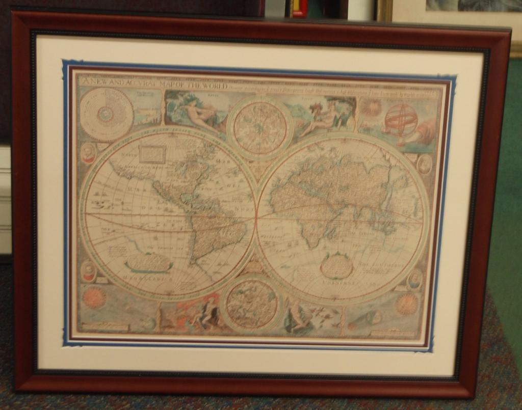 1651 World Map reproduction