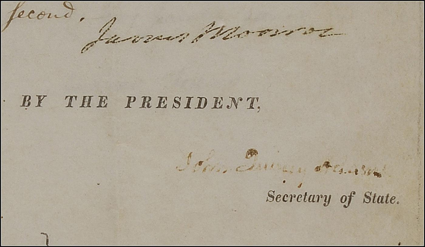 James Monroe and John Quincy Adams