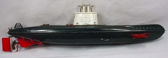 Vintage Tin Submarine Toy