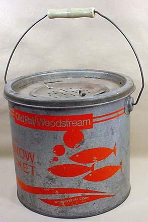 Vintage Floating Minnow Bucket - Bait Pail - Old P