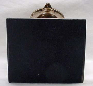 Ww2 German Nazi Bronze Bust Of Adolf Hitler - Marb