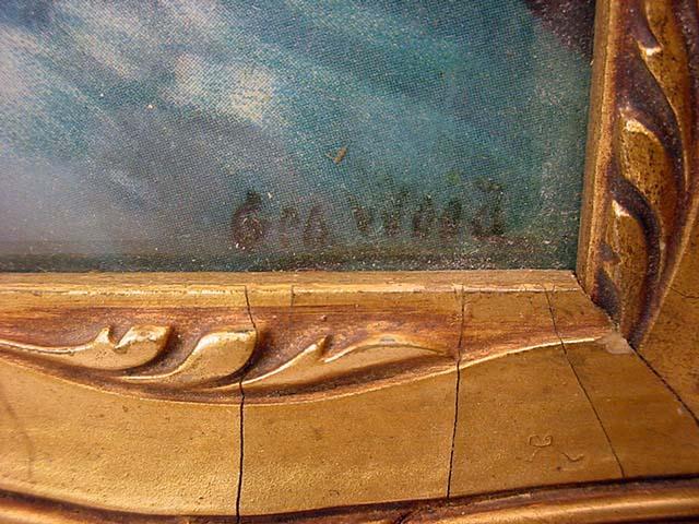 Vintage George Wood Camping Art Print - Framed - B