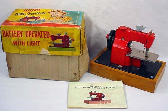 Vintage Electric "Little Modiste" Toy Sewing Machi