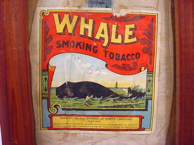Vintage Whale Smoking Tobacco Pouch In Frame