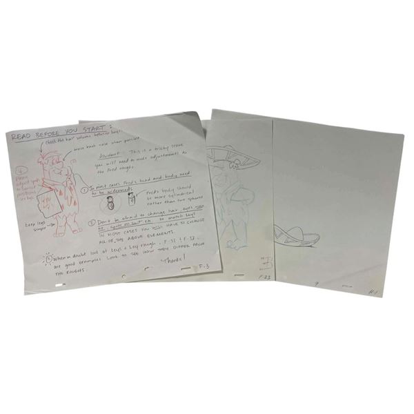 Flinstones - Original Animation Sheets - Test Site