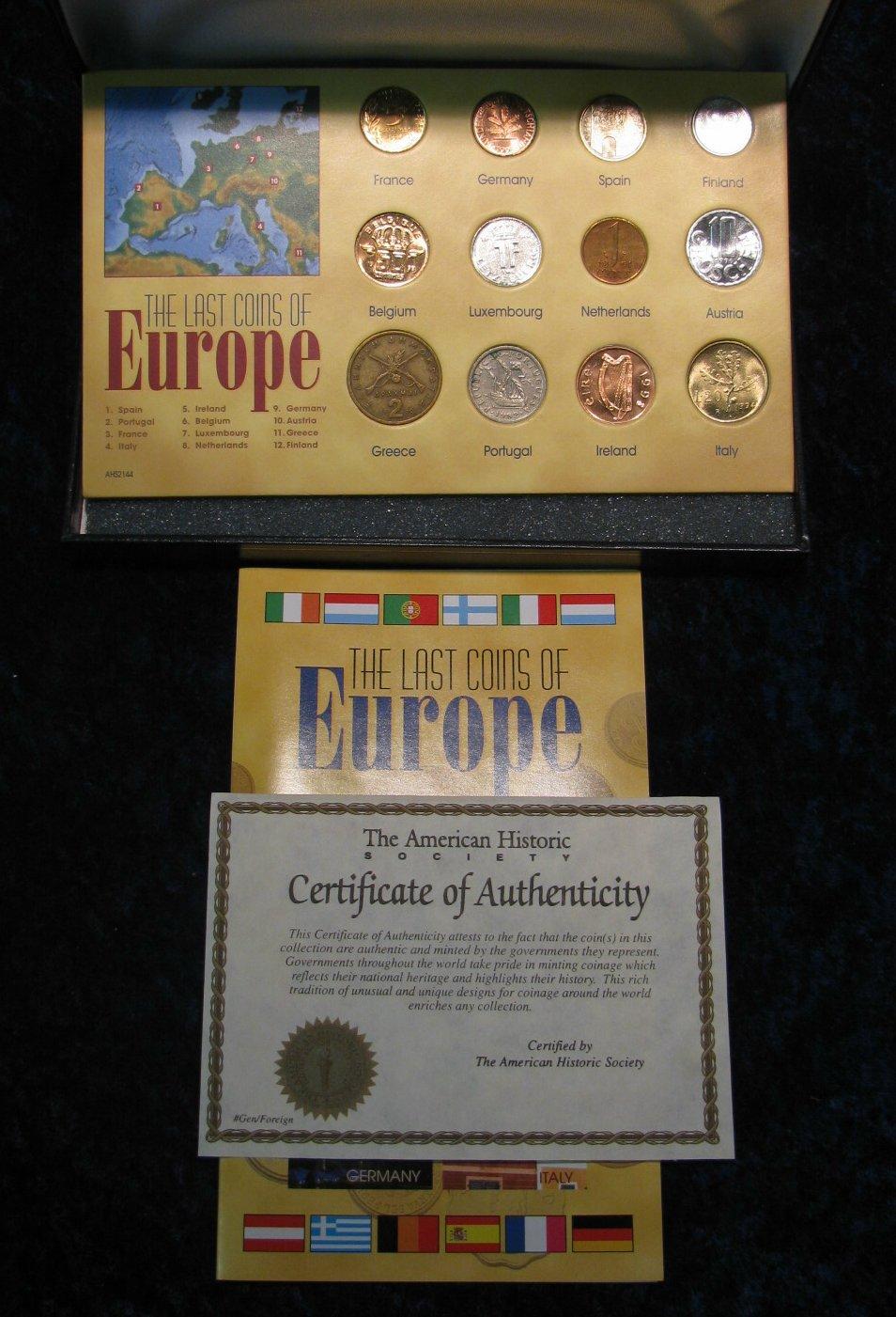 851. The Last Coins of Europe. 12-Coin Set.