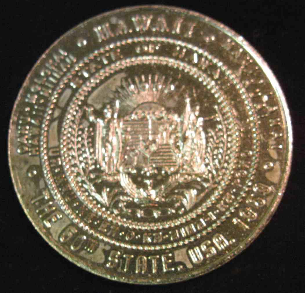 1148. 1959 Hawaii $1. In Trade Souvenir Bronze Medal.