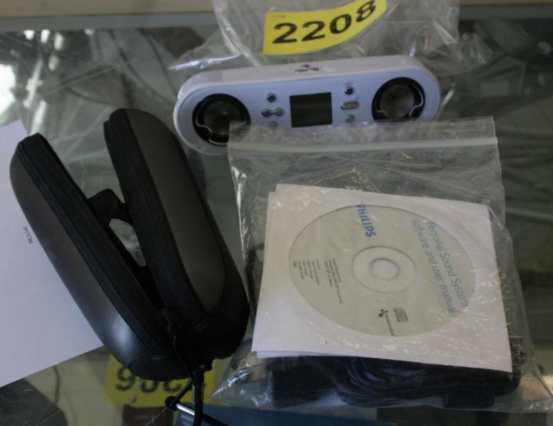 Philips Personal Sound System w/ Case & Wires