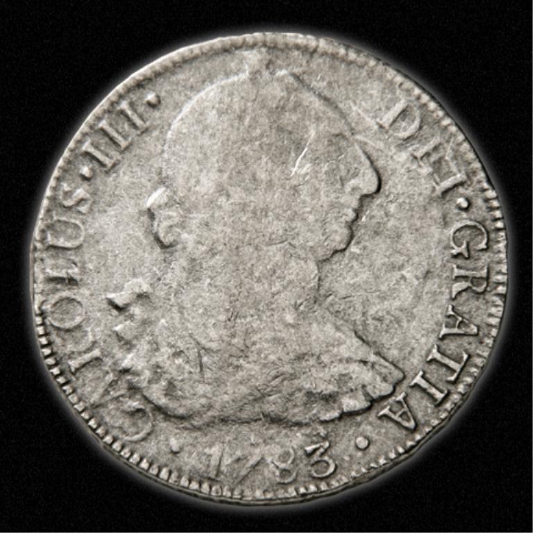 1783 Silver 8 Reale 1783 Silver Dollar