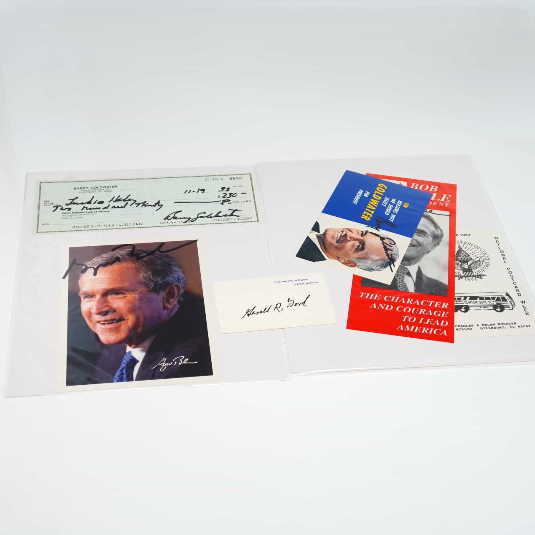 A Collection of American Political Autographs and Campaign Ephemera ...