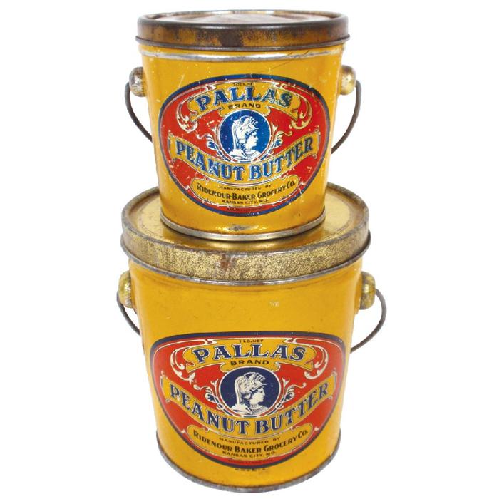 Child's peanut butter pails (2): Pallas Brand by Ridenour Baker Grocery ...