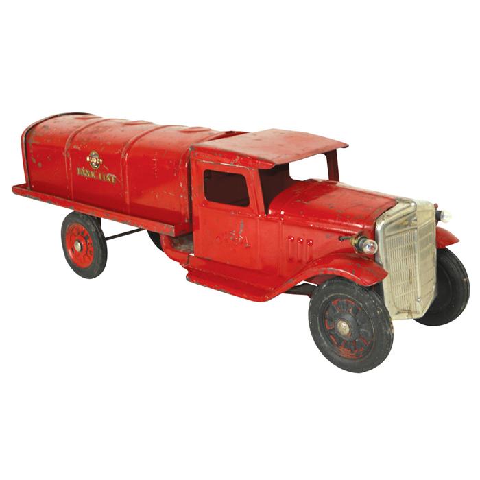 Toy, Buddy L Tank Line Truck, pressed steel w/orig paint & decals, VG ...