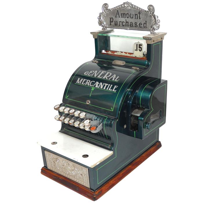 National cash register, Model No. 717, steel case beautifully restored ...