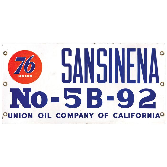 Petroliana, Union Oil Co. of California Union 76 porcelain sign ...
