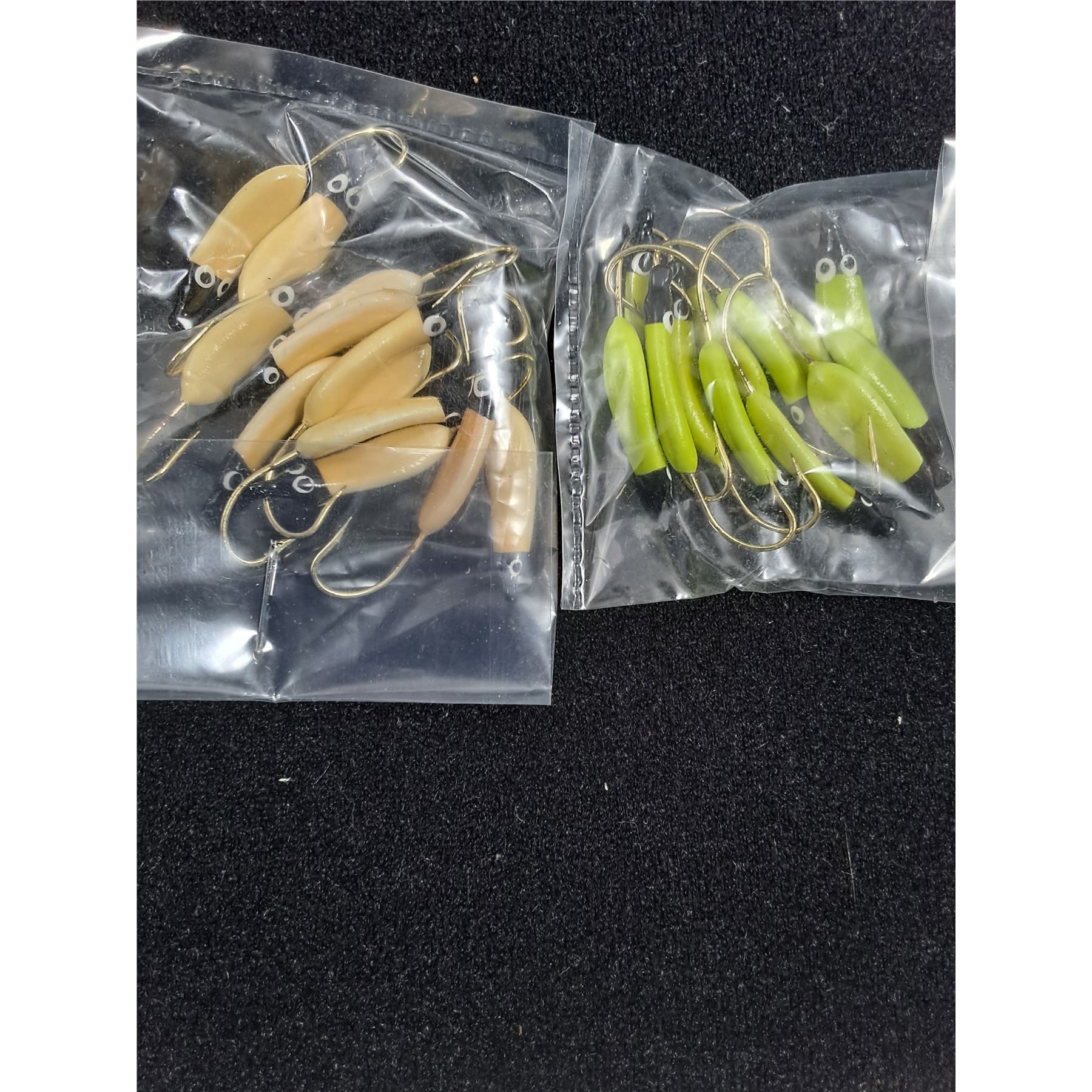 (4) Pkgs. of Fishing Hooks-Swimmers and Jigs-Custom Made-Glo in the ...