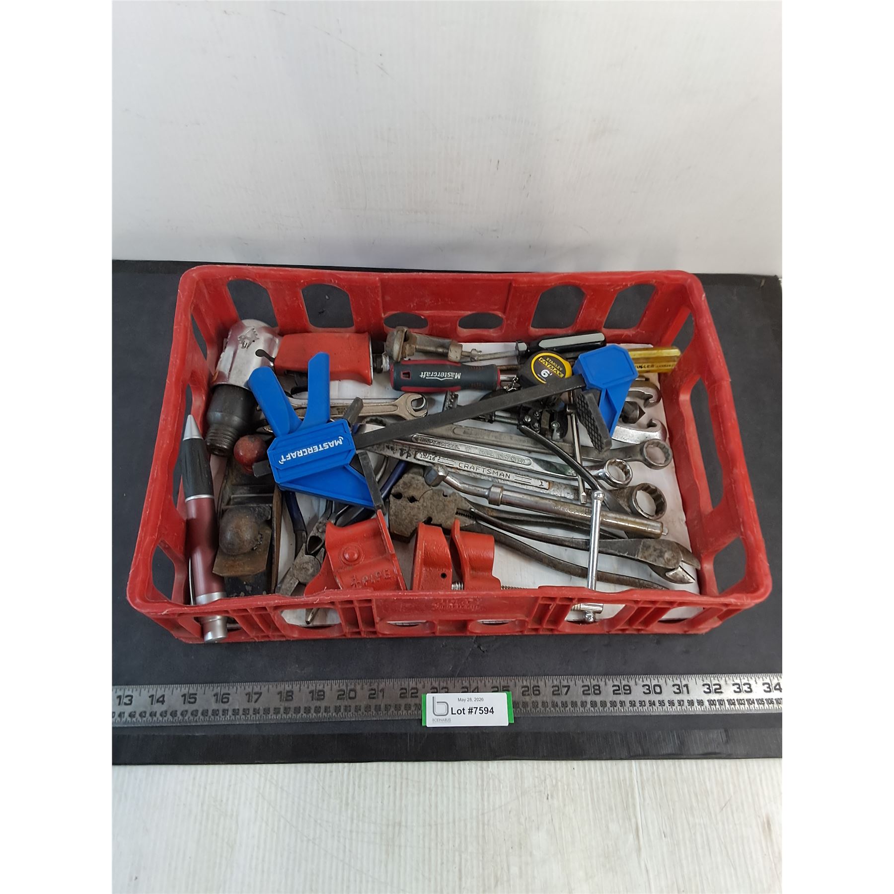 Coca-Cola Flat Full of Assorted Hand Tools - Bodnarus Auctioneering
