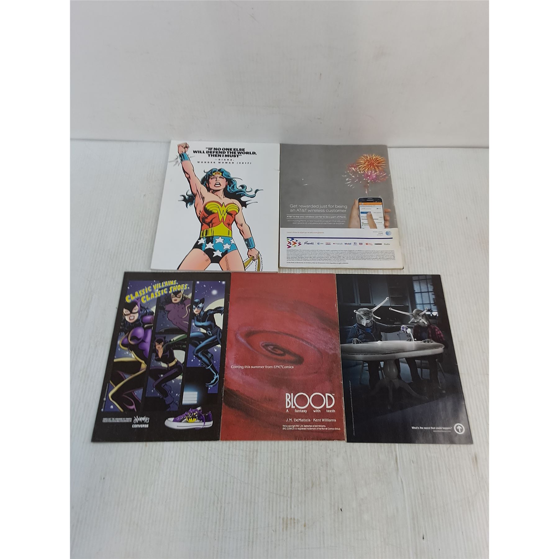 (5) Super Hero Comic Books & Entertainment Magazines - Bodnarus ...