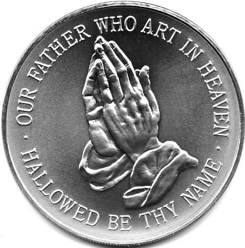 1/2oz RELIGIOUS SILVER ROUND-CH BU+