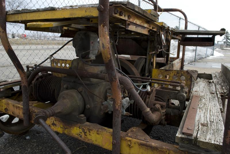 Antique Motorized 2 Person Railroad Cart