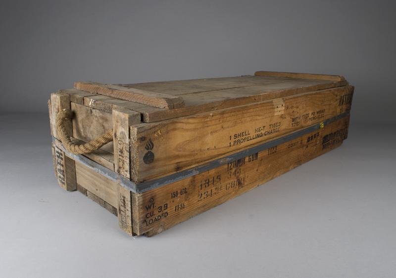 Cannon Ammunition Wood Storage Box