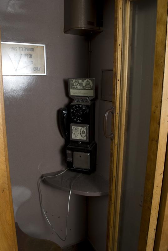 Vintage Automatic Elec. Co. Phone Booth & Phone