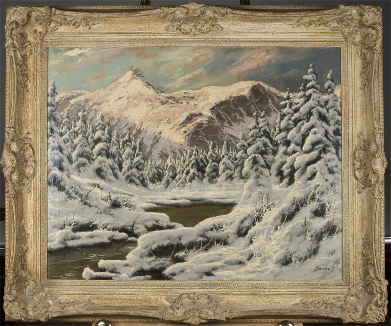 Spectacular Dand`e Y(Joseph Dande) Oil Painting On Board