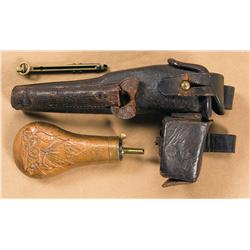 Kriegsmarine Holster, Capping Tool and Powder Flask for Austrian Model ...