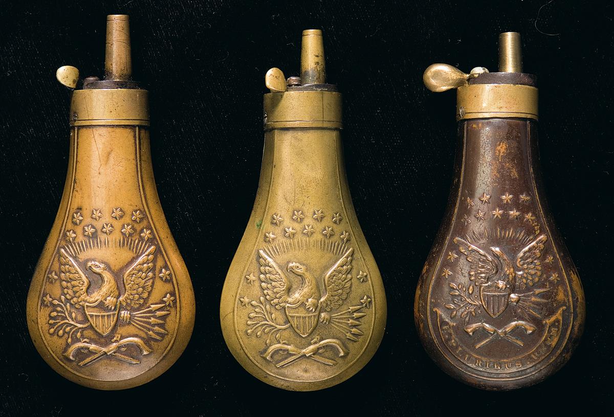 Three Eagle Powder Flasks