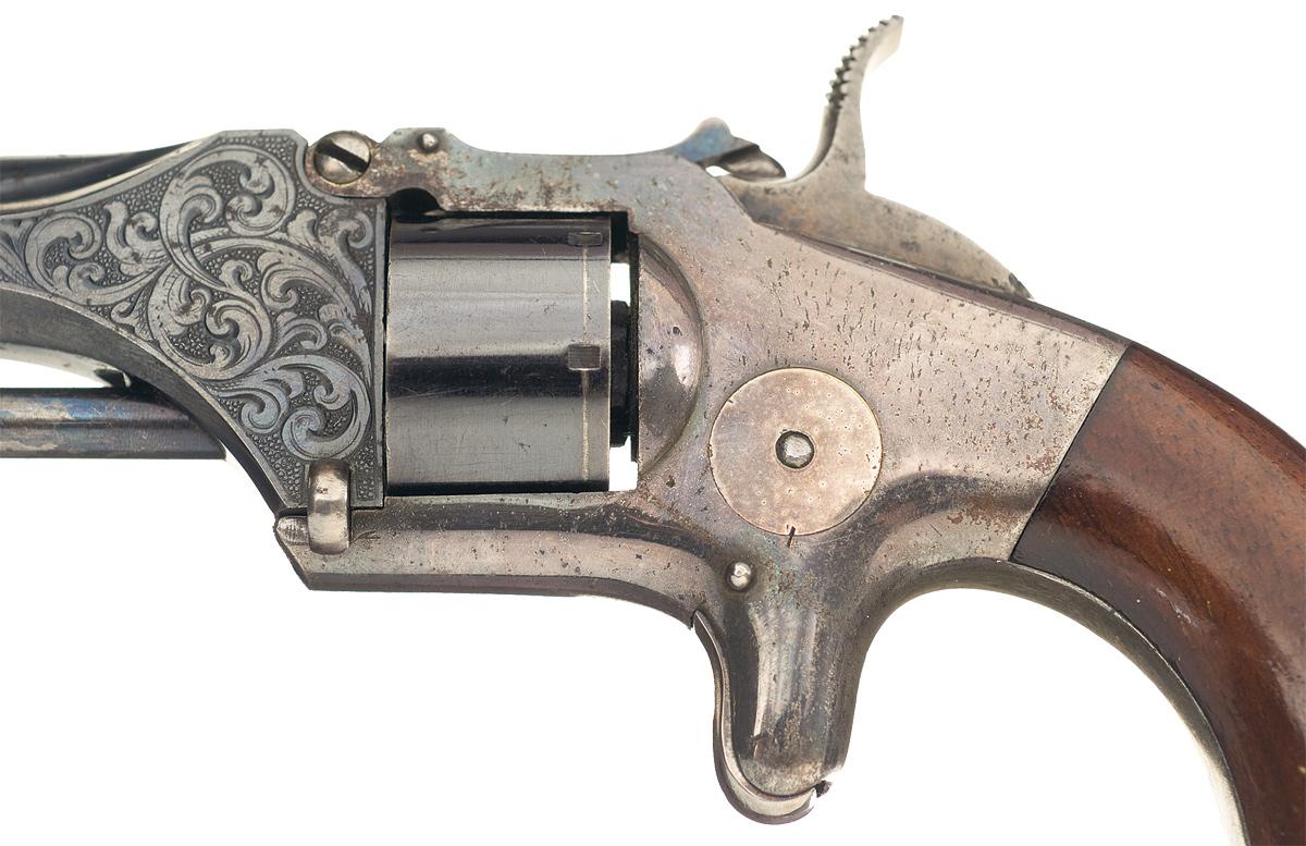 Exceptional Factory Engraved Manhattan Arms First Model 22 Caliber ...