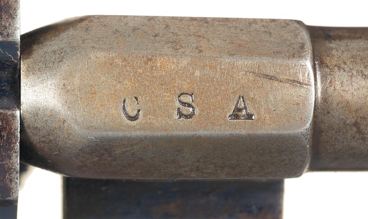 Unique European Double Action Pinfire 10 Shot Revolver with CSA Marked ...