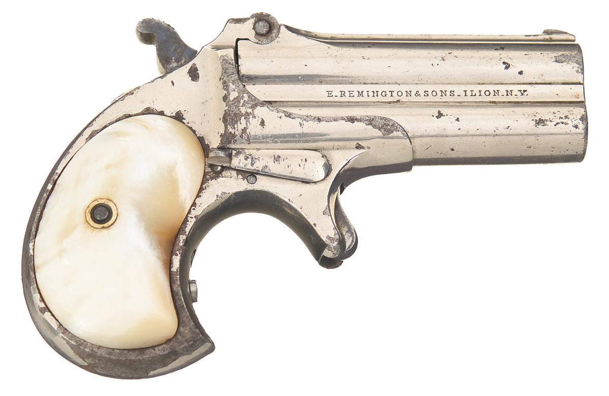 Early Production Remington Over Under Derringer with Pearl Grips